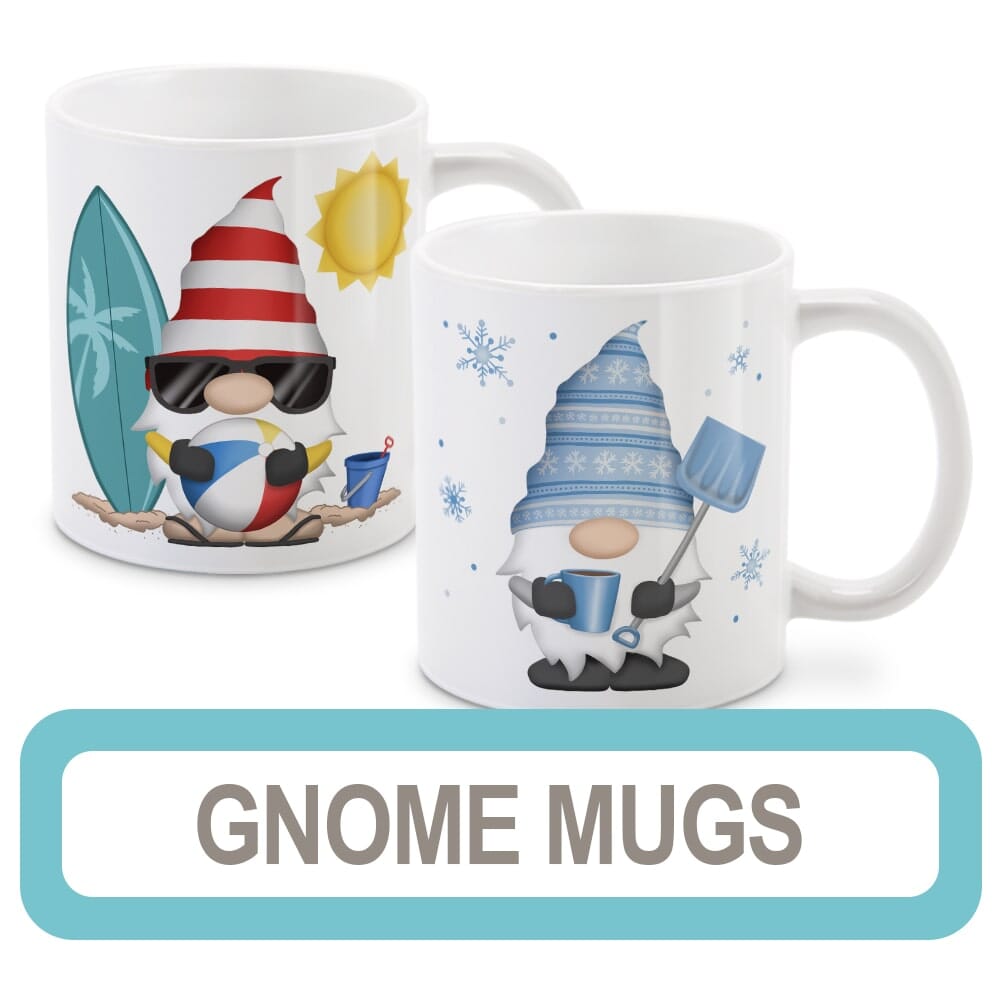 Gnome Mugs & Cups | Seasonal Gnome Drinkware Gifts – Amy's Coffee Mugs