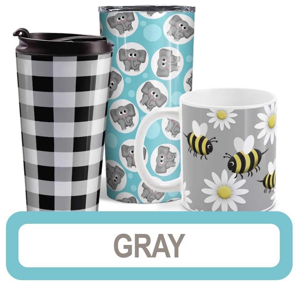 Gray Mugs, Travel Mugs, Tumbler Cups | Unique Designs for Coffee & Tea ...