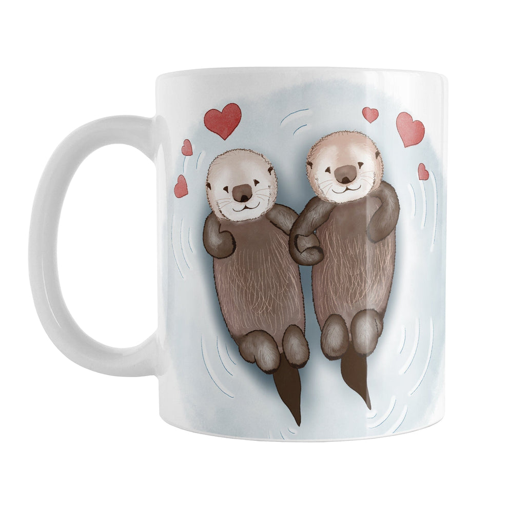 Floating Otters in Love Mug | Cute Valentine’s Gift – Amy's Coffee Mugs