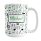 Personalized Green Music Notes Pattern Mug | Gift for Music Lovers ...