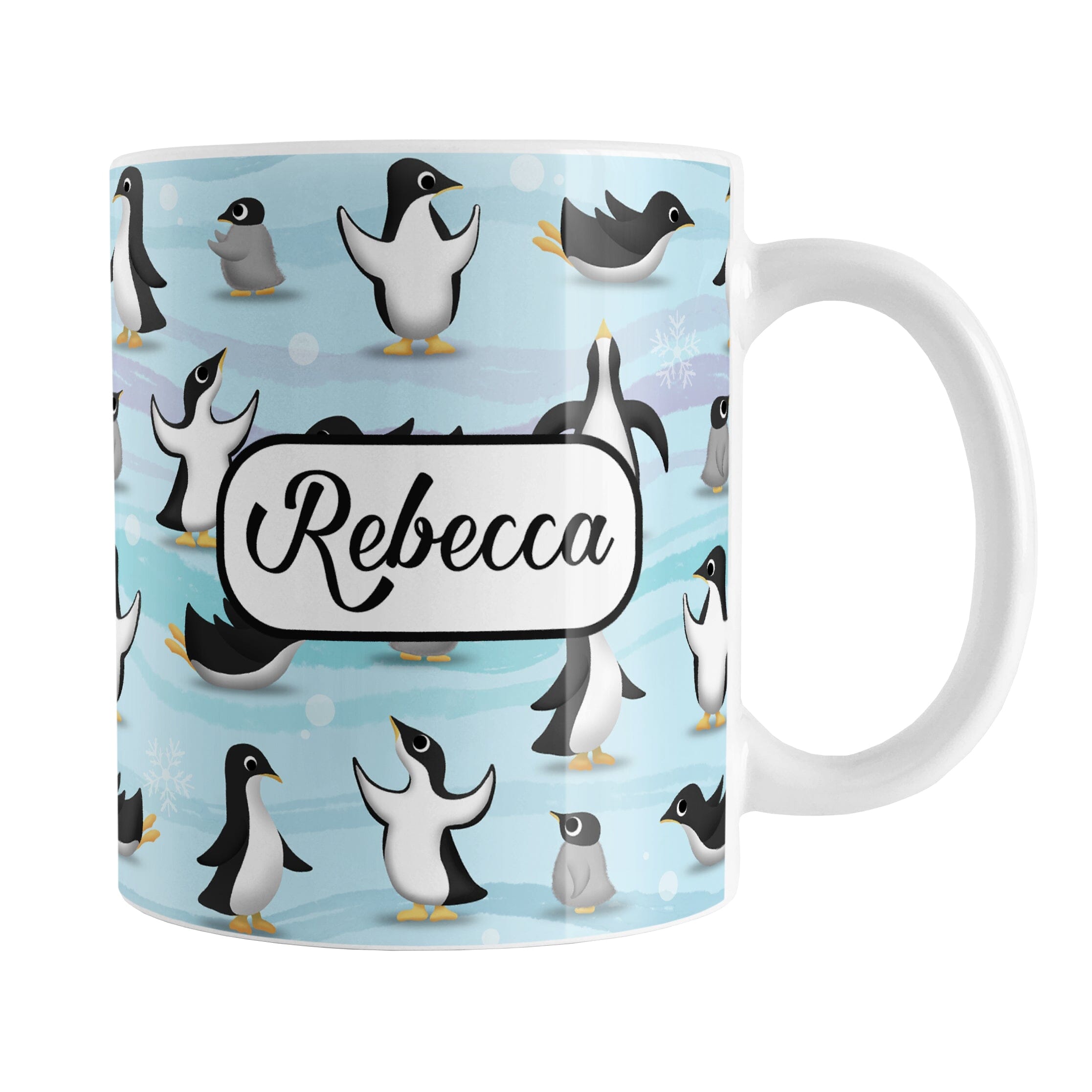 Personalized Penguin Parade Pattern Mug – Amy's Coffee Mugs