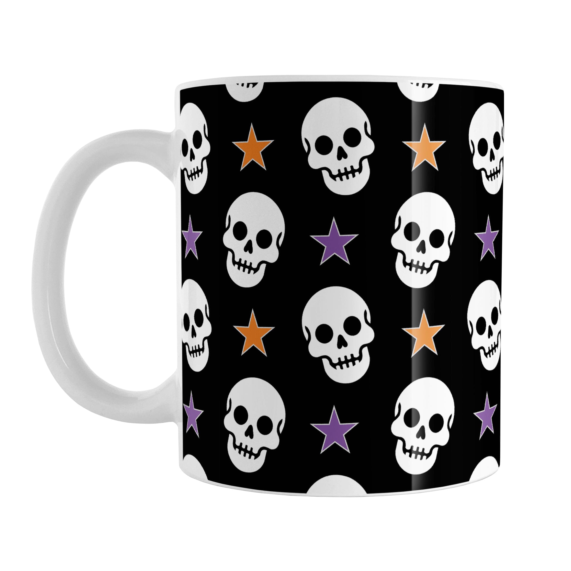 Skulls and Stars Halloween Mug | Skull Mug for Halloween Drinkware ...