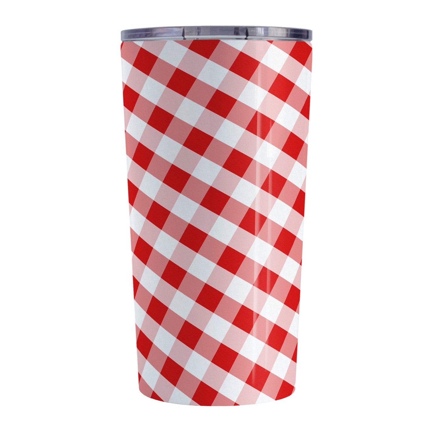 Red Gingham Tumbler Cup | Stylish Drinkware | Stainless Steel – Amy's ...